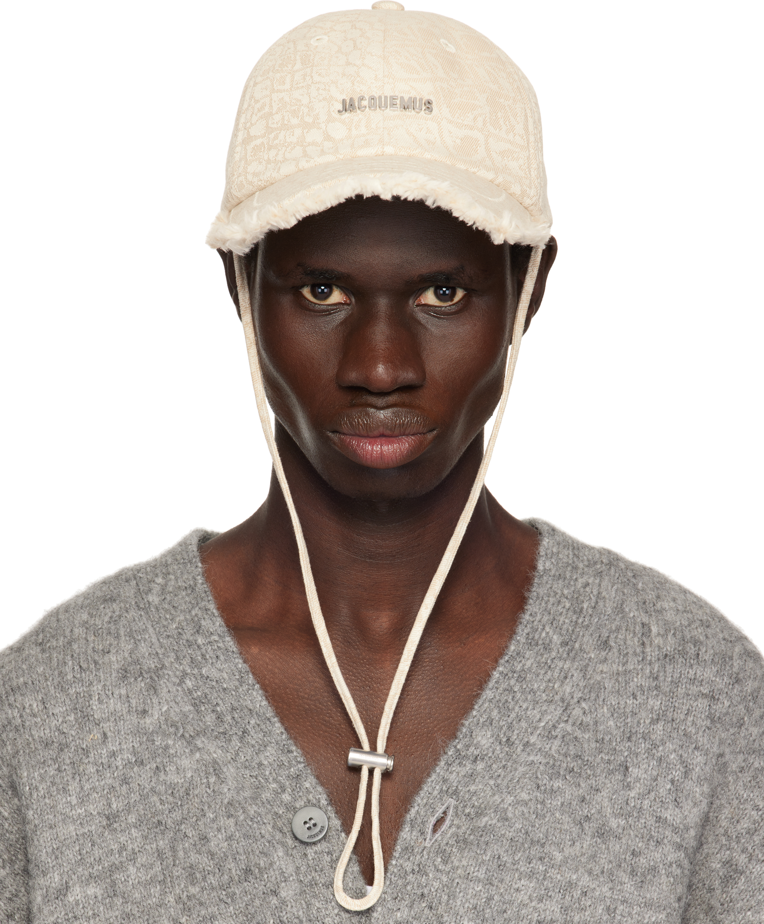 Jacquemus The Artichaut' Cap In 1jk Croco Beige - 26% Off